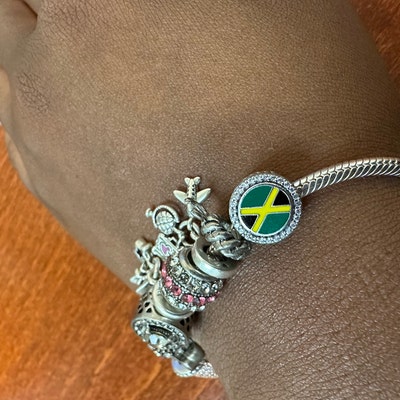 Pandora Charm Holland Windmill Bead Charm Travel Button S925 Sterling ...