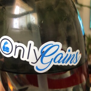Only Gains Sticker - Etsy