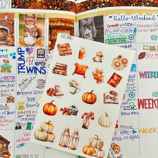 Teacher Planner Stickers, Cute Teacher Icons, Calendar, Yearly Teacher ...