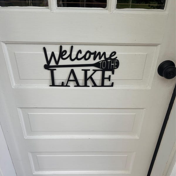 Welcome to the Lake Sign | Lake House Decor | Lakehouse Wall Art ...
