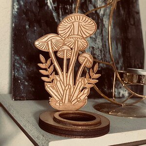 Sphere Holder Display Stand Wood Mushroom Sphere Holder - Etsy