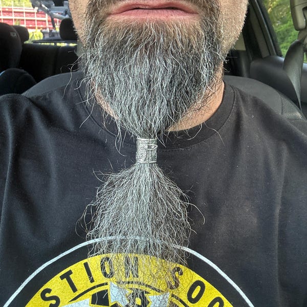 Sterling Silver Beard Beads - Hair Beads - Beard Jewelry - Beard ...