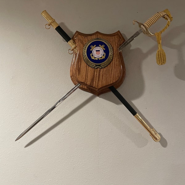Military Sword Display Wall Plaque - Etsy