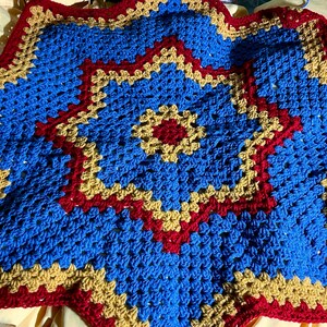 Granny Star Blanket Beginners Crochet - Etsy