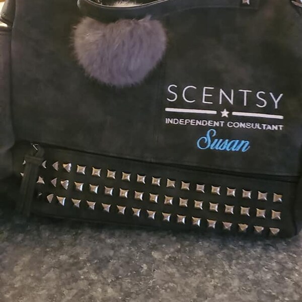 Authorized Scentsy Vendor Trendy Handbag Hobo Messenger Faux Leather ...