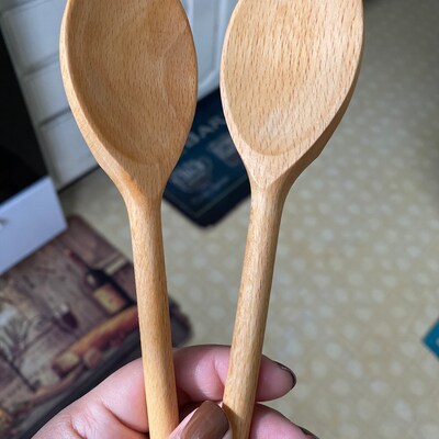 Wooden Wide Kitchen Tongs From Cherry Wood 41 - Etsy