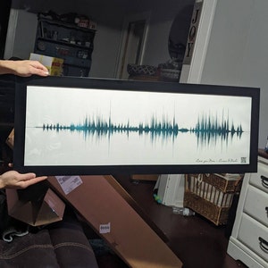 Soundwave Art Paper Anniversary Gifts Favorite Song Night Sky | Etsy