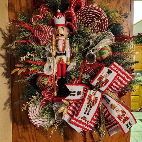 Winter Deco Mesh Snowman Wreath for Front Door, Christmas Home Decor - Etsy