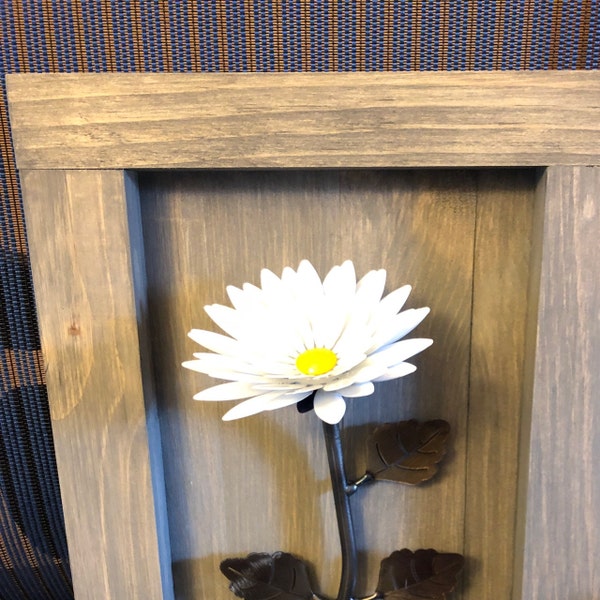 Personalized Gift - Framed Metal Daisy for Iron 6th Anniversary - Etsy