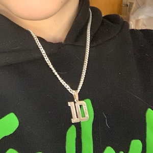 Personalized Engraved Number With Name Necklace 23 Number - Etsy