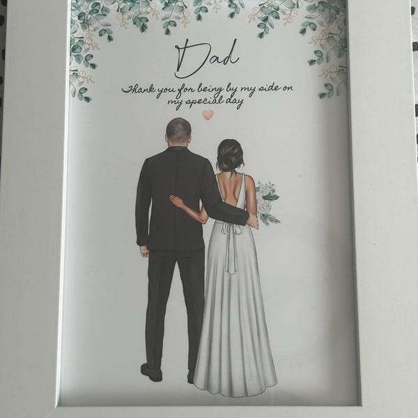 Father of the Bride Gift, Personalised Gift for Father of the Bride ...