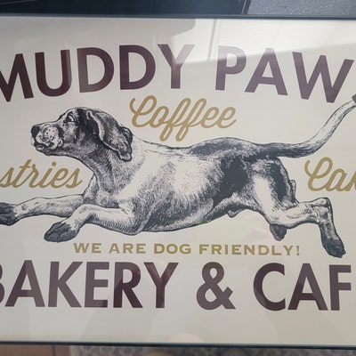 Dog Lover Gift Idea, Coffee Art Print, Pantry Sign, Coffee Sign ...