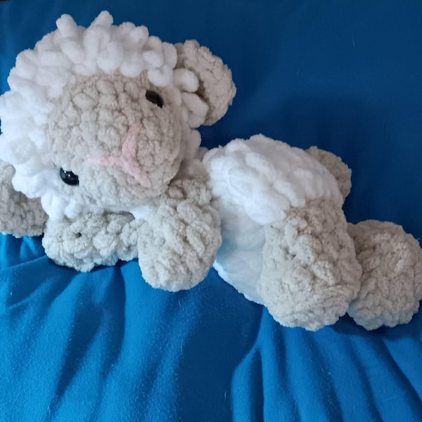 Lenni the Lamb Crochet Pattern | No Sew Low Sew Crochet Amigurumi ...