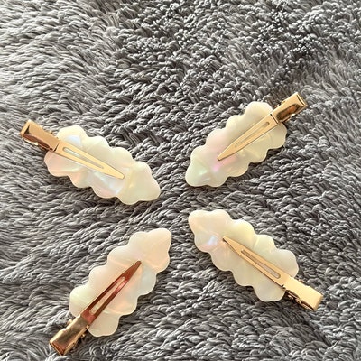 Original Creaseless Clips Marble Hair Clips, Make up Clips, No Crease ...
