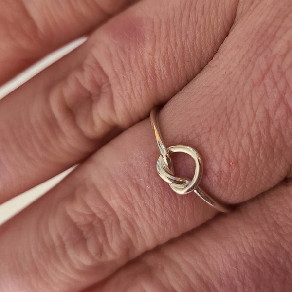 2 Friendship Knot Rings - Set of Two Best Friends Rings - Bridesmaid ...