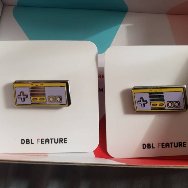 NES Console and Controller Hard Enamel Pins | Nintendo Inspired Console ...