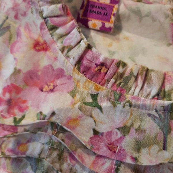 Sewing Labels for Handmade Pack of 6 Pink Floral Woven Labels better ...