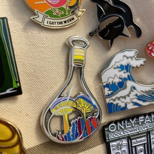 Magic Bottle Pin clear Areas - Etsy