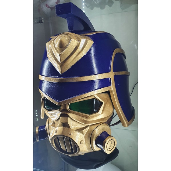 LOL Arcane Enforcer Helmet and Mask Armour STL File for 3D Printing - Etsy