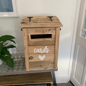 Handmade Rustic Letterbox for Weddings CUSTOMISABLE Wedding Letterbox ...