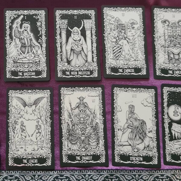 Original Tarot Cards Deck With Meanings on the Cards by Da Brigh - Etsy