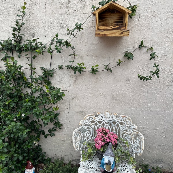 Large Handmade Dove House With Feeding Platform and Torched Finish ...