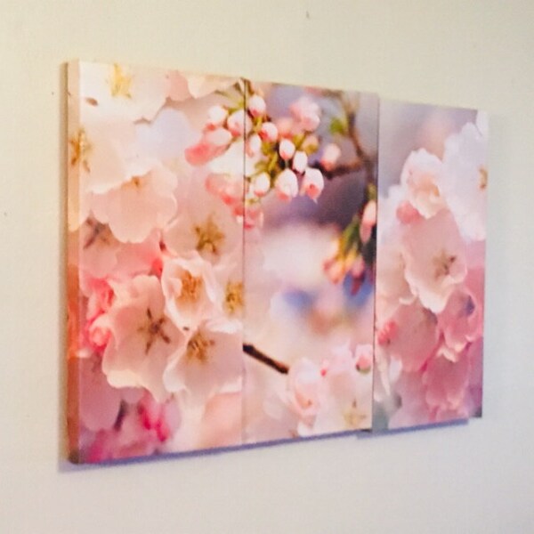 Peach Tree Canvas Print, Blooming Spring Wall Art, Ready to Hang - Etsy