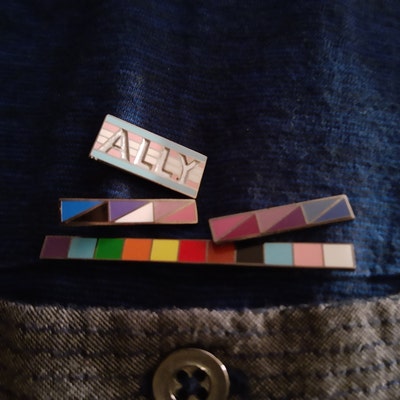 Bisexual Bar Pin Subtle Bi Pride Flag Accessory LGBT Lesbian Gay ...