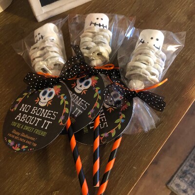 No Bones About It You're a Sweet Friend Halloween Gift Tag, Halloween ...