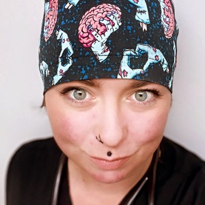 Face-lift Markings Scrub Cap, Plastic Surgeon Hat, Cosmetic Surgery ...