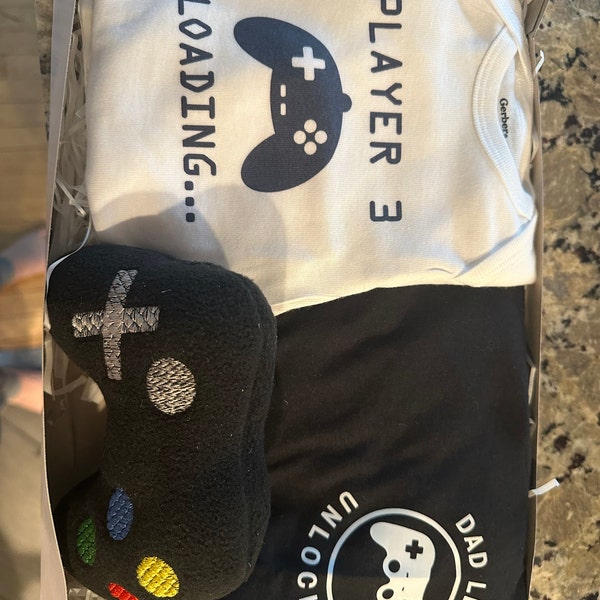 Player 3 Loading Gamer Pregnancy Announcement ONESIE ® Brand Bodysuit ...