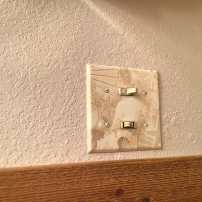 Beach Switch Plates Outlet Covers Tranquil Beach Shells Coastal Home ...