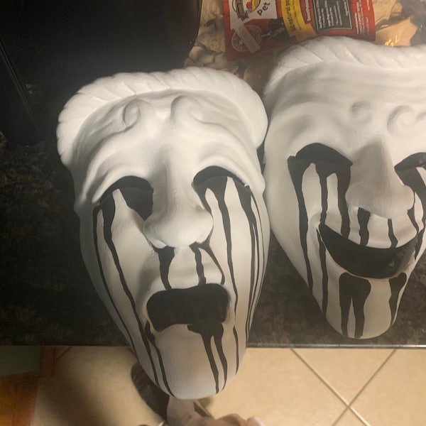 SCP - 035 Mask / Greek Comedy & Tragedy Masks / Theater Masks - Etsy Canada