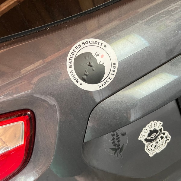 Moon Watchers Sticker, Moon Sticker Car, Moon Sticker Packs, Witchy ...
