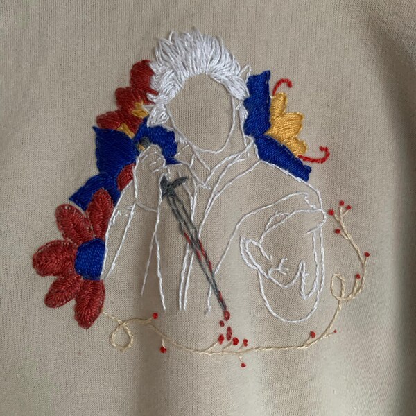 Baldur's Gate 3 Astarion Inspired Embroidery Pattern - Etsy