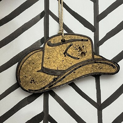 Simple Cowboy Hat Silicone Mold Freshies, Silicone Molds, Molds for ...