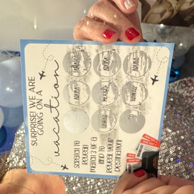 Concert Gift Scratch off Ticketsecret Message-vacation Reveal-surprise ...