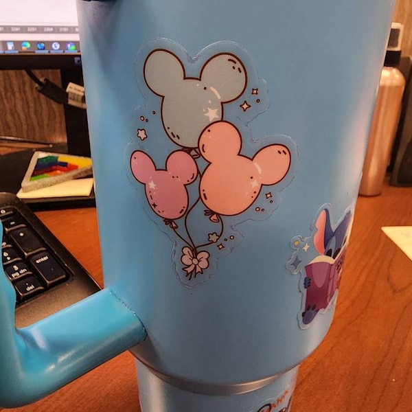 Balloons Bundle Transparent Laptop Sticker/ Mickey Pastel Cell Phone ...