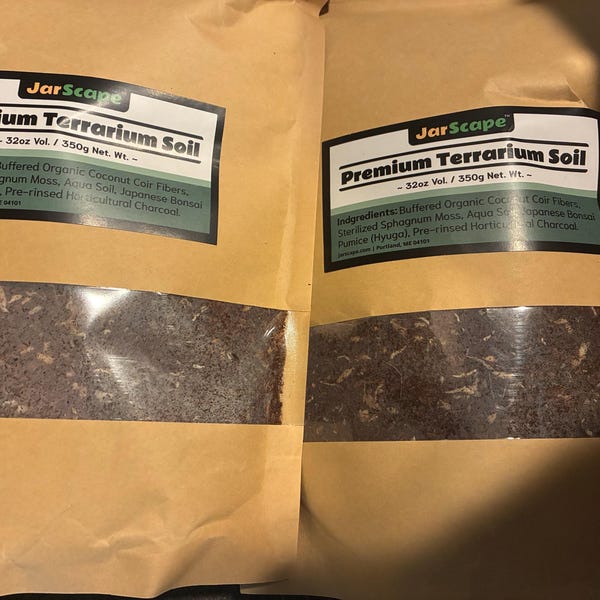 Terrarium Soil, Premium Ingredients, Re-sealable, Planting Soil, Moss ...