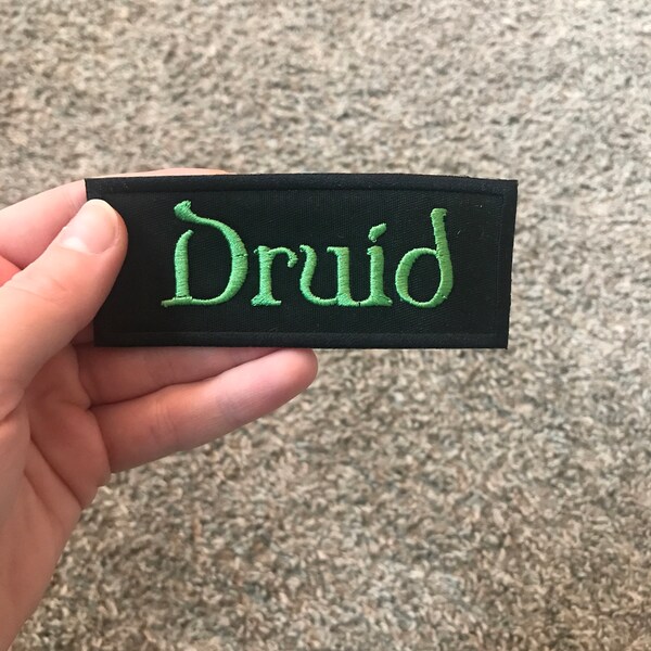 Druid Patch 4" Embroidered Iron-on Applique for Clothes, Character ...
