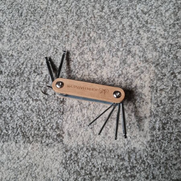 Personalised Wooden Bicycle Allen Key Tool Kit, Cycling Gift - Etsy