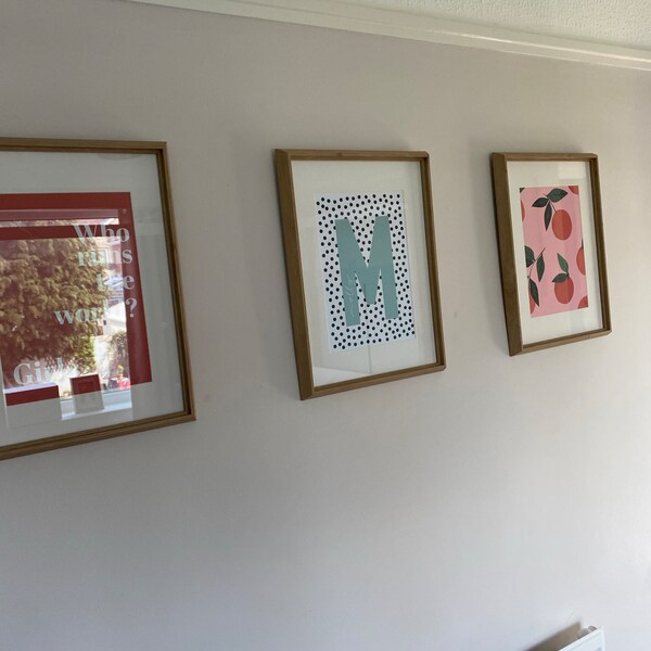 Spotty Initial Letter, Personalised Gift, Nursery Print, Initial Print ...