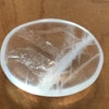 CLEAR QUARTZ Worry Stone Natural Stone Hand Carved Gemstone Worry Stone ...