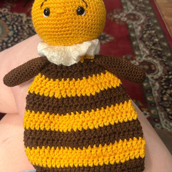 Bee Lovey Blanket Pattern. the Playful Security Blanket. Snuggler ...