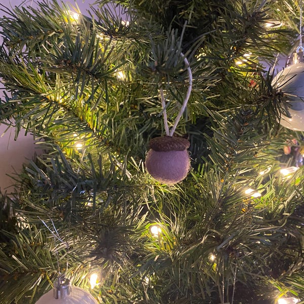 Handmade Felt Ball Christmas Tree Decor - 2cm Wool Felt Balls in Pastel ...