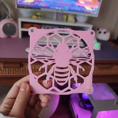 Peekaboo Cat Fan Cover 120mm RGB Fan Grill Custom 3D Printed Gaming PC ...