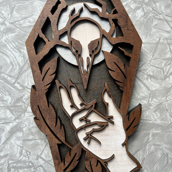 You Choose Witch Hand Coffin Decor! the All Seeing Eye, Crow Skull, and ...