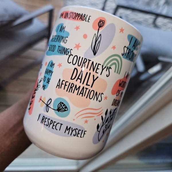 Daily Affirmations Coffee Mug for Office Positive Affirmation for Best ...