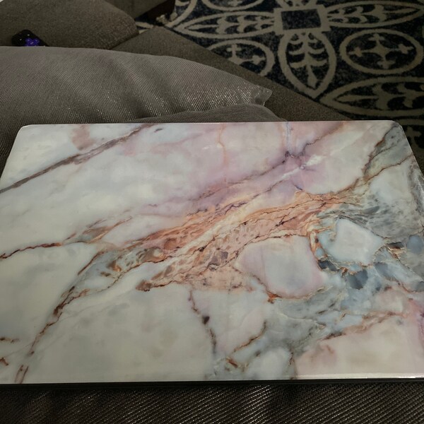 Light Pink Natural Marble Texture Laptop Skin, MacBook Skin, Computer ...