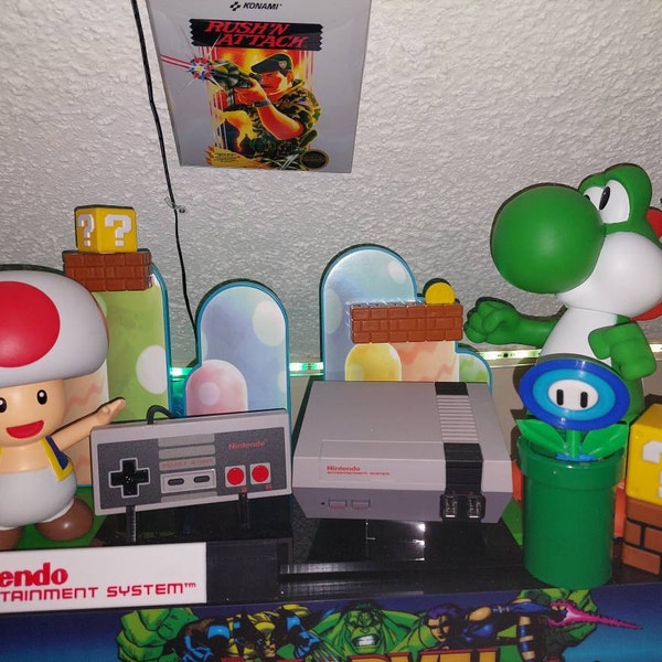 Nintendo Entertainment System Logo Fridge Magnet/shelf Display - Retro ...